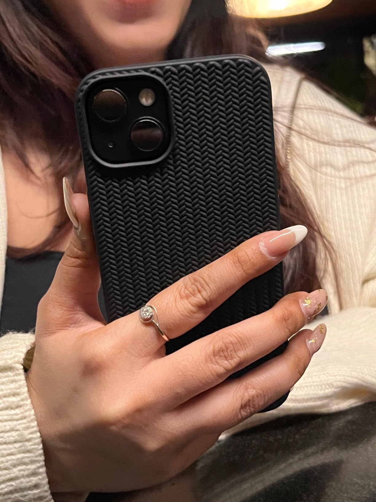 Outagear Black Woven Cover for iPhone 13 & 14 | Slim Protective Case ...