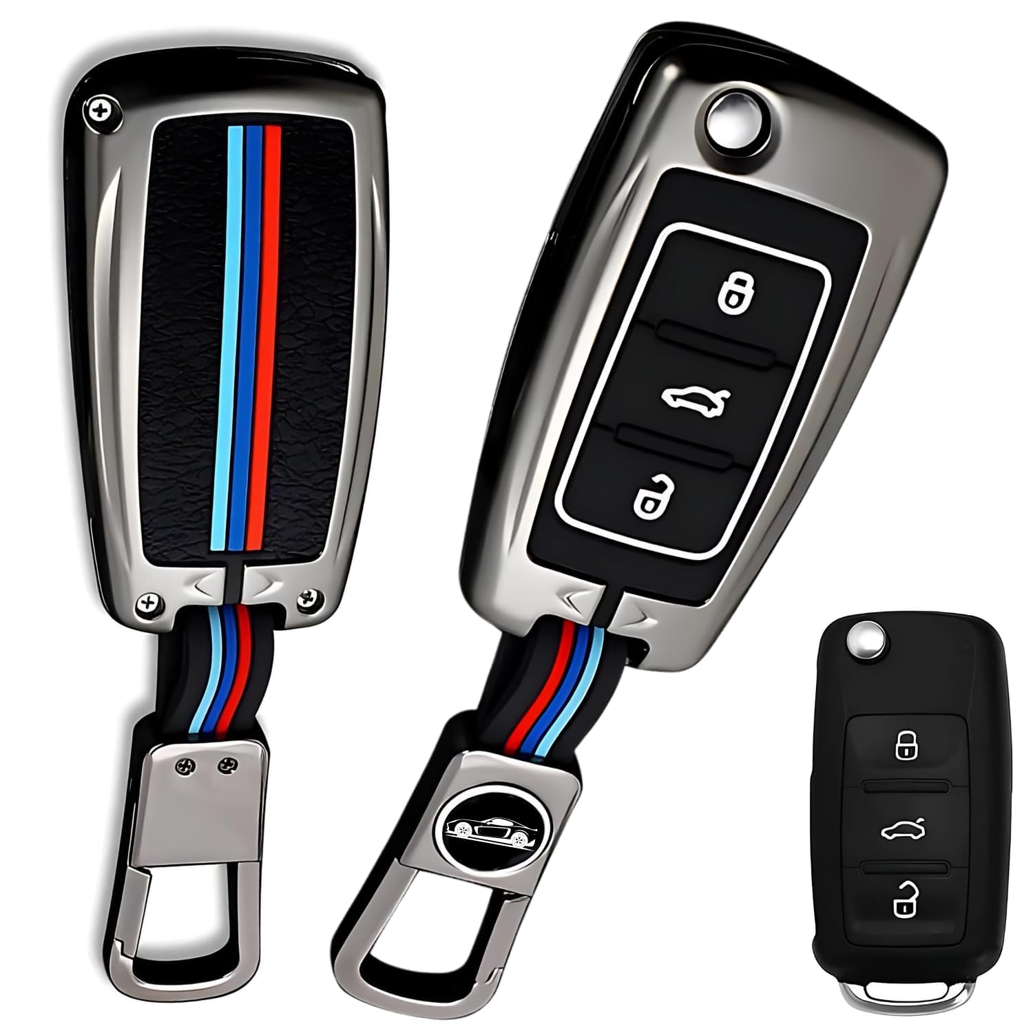 LivTee Premium Metal Alloy Key Cover for Skoda and Volkswagen - Polo ...