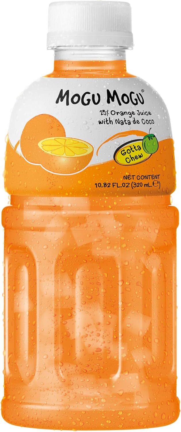 Mogu Mogu Orange Nata De Coco Juice, 10.82 Fl Oz (6 Bottles), 300 milliliters : Amazon.co.uk ...