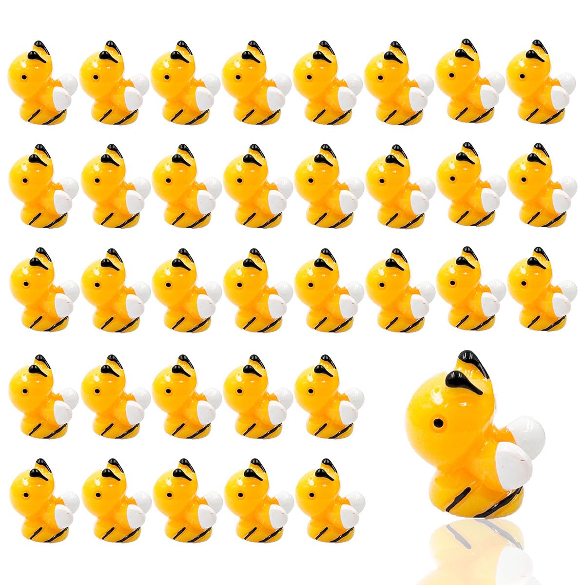 Amazon.com: Suartus Mini Resin Bee Figurines, 40Pcs Miniature Bee ...