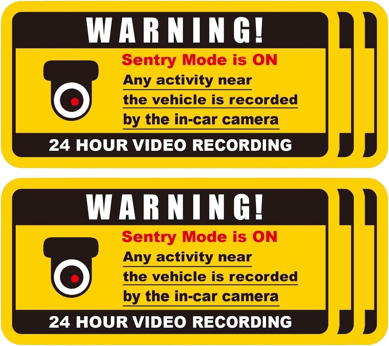 Amazon.com: Camera Audio Video Recording Window Cars Stickers,Removable ...