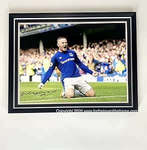 Amazon.com: Wayne Rooney Hand Signed Autograph Everton FC Football ...