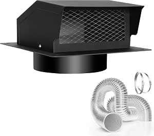 LTSEAME 8 Inch Roof Vent Kit, Removable Roof Vent, Bathroom Exhaust ...