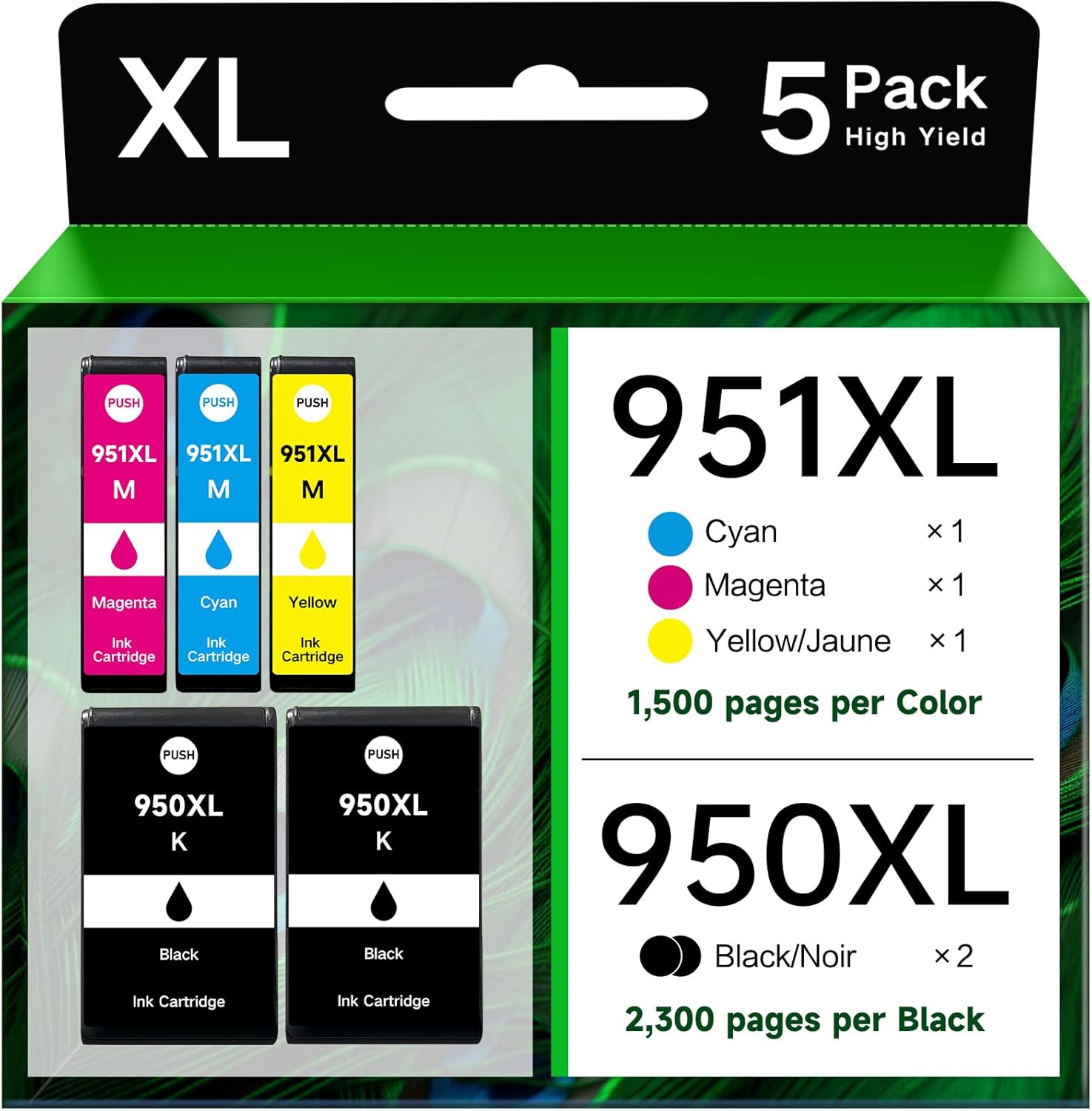 Amazon.com: 950XL 951XL Ink Cartridges for HP 950 XL 951 Ink Cartridges ...
