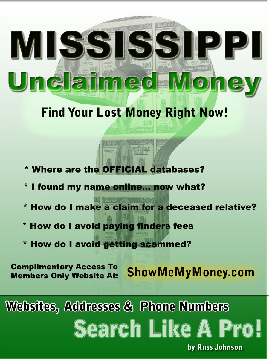 Mississippi Unclaimed Money: How To Find (Free Missing Money, Unclaimed ...