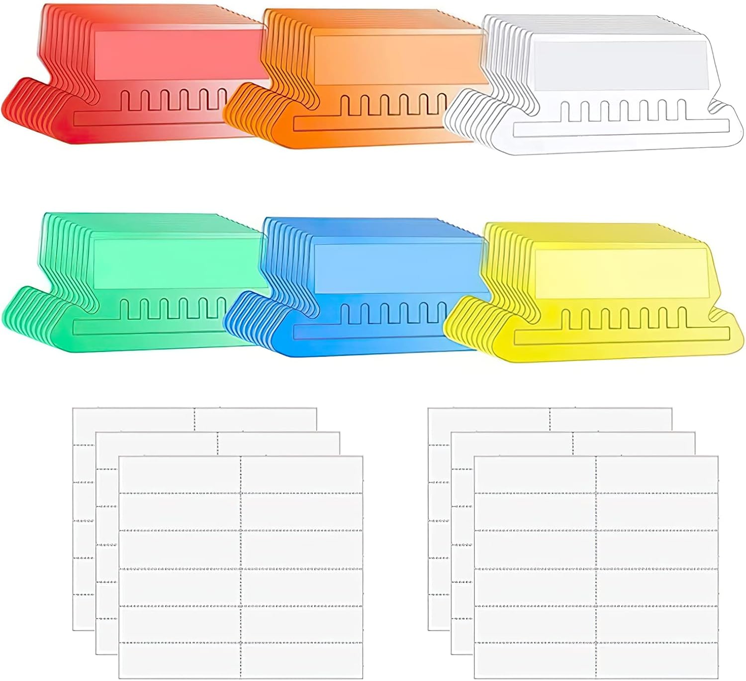File Folder Tabs, 60 Pcs Hanging File Folder Labels, Filing Tabs and ...