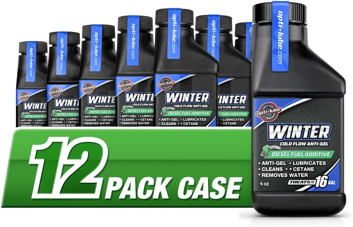 Amazon.com: Opti-Lube Winter Anti-Gel Diesel Fuel ADDITIVE: 4oz Bottles ...