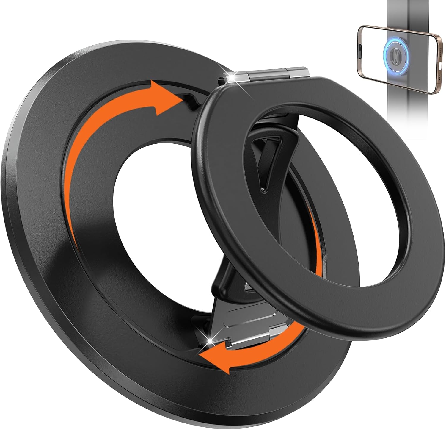 Amazon.com: WANTUSSLIN Magnetic Phone Ring Holder for MagSafe, Dual ...