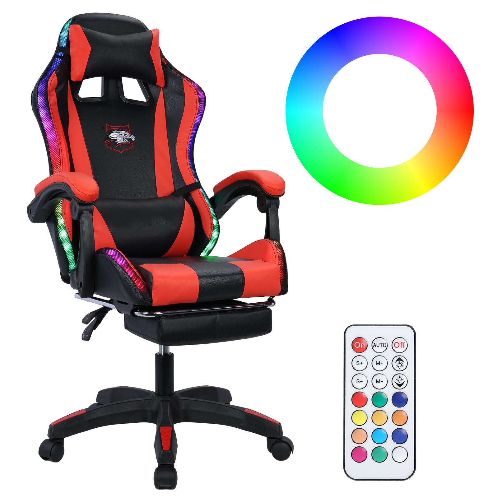 Amazon.com: Gaming Chair,Computer Chair with Footrest and Lumbar ...