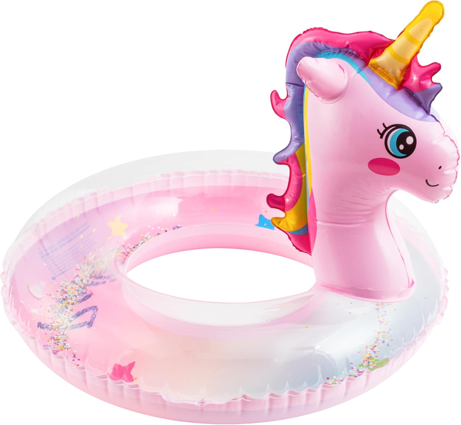 GROBRO7 Unicorn Inflatable Pool Float - Giant Unicorn with Glitters ...