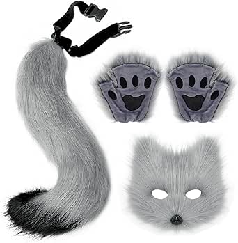 Marooma Cat Therian Mask and Tail Set, Máscara de Animal Máscara ...