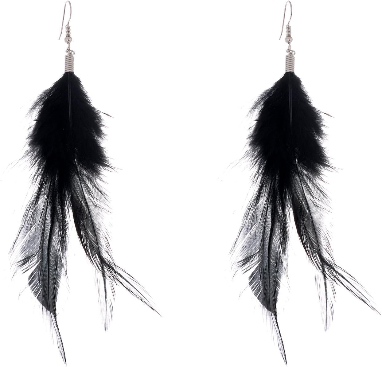 Amazon.com: Lureme® Bohemian Style Feathers with Small Feather Tassel ...