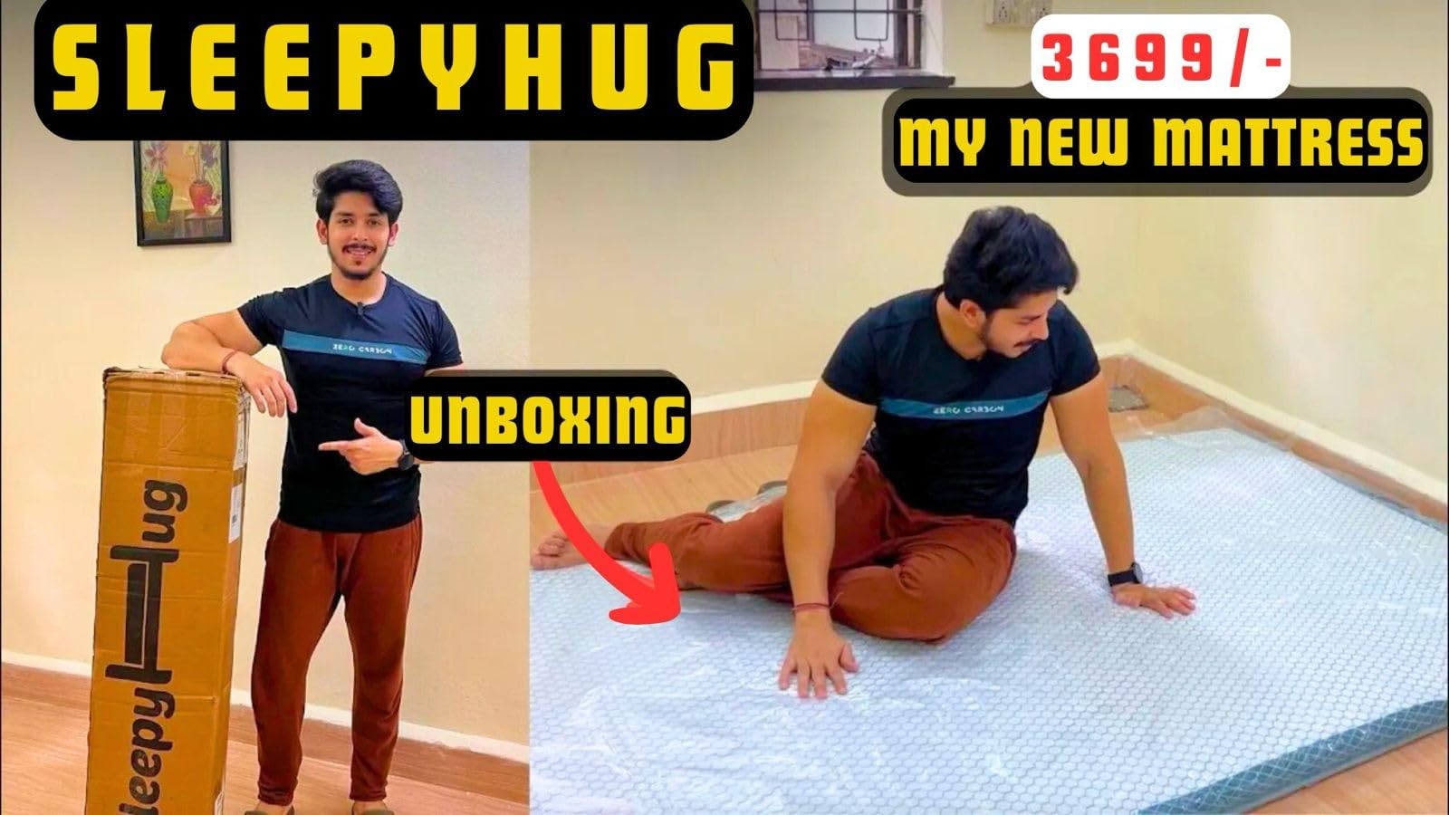 SleepyHug AirCell Ortho Dual Comfort Plus Mattress |Reversible Hard & Soft Foam |7 Years ...