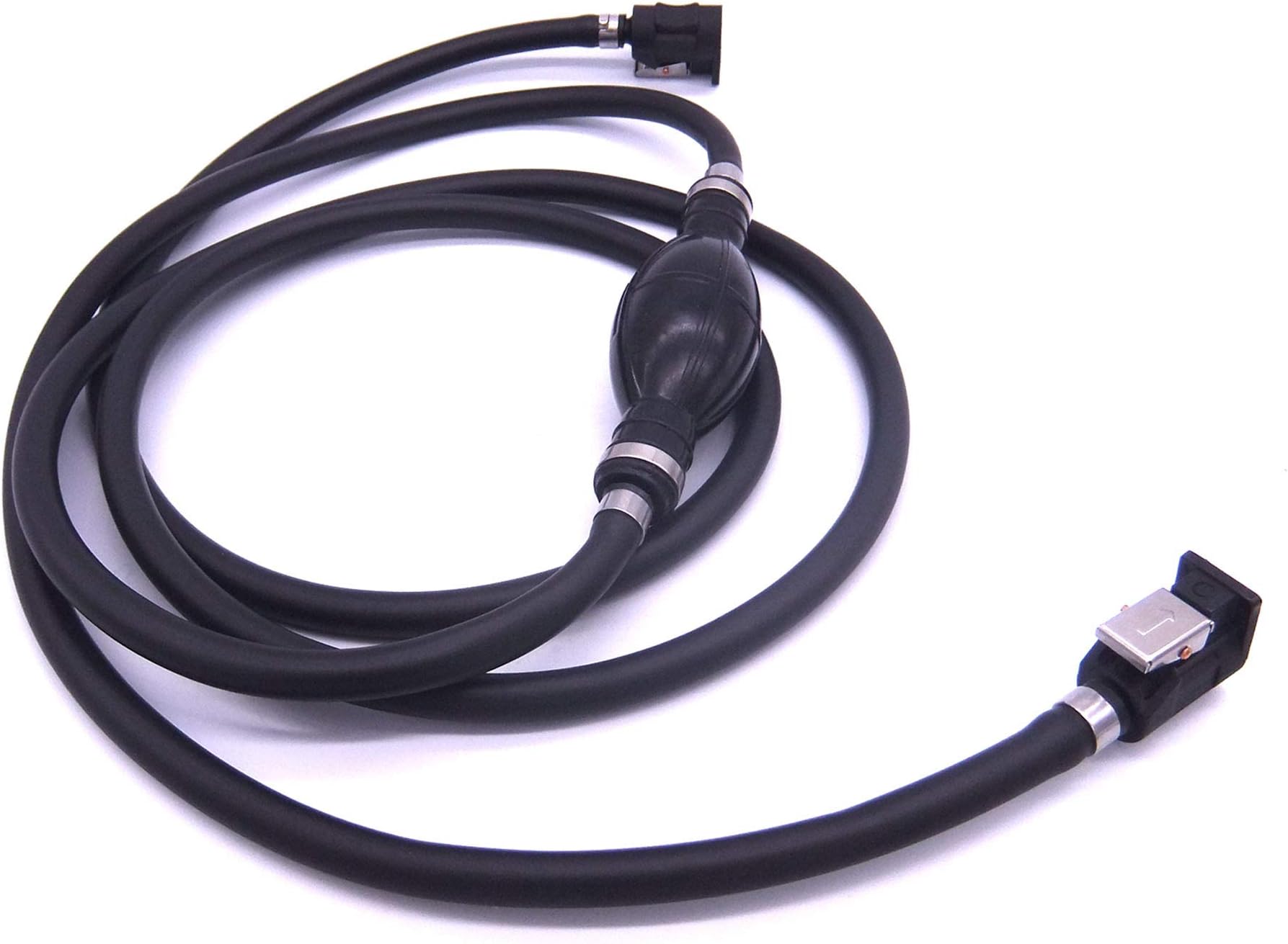 Amazon.com: Clear Fuel Line Assembly Hose, 3/8" (10mm) Marine Outboard ...