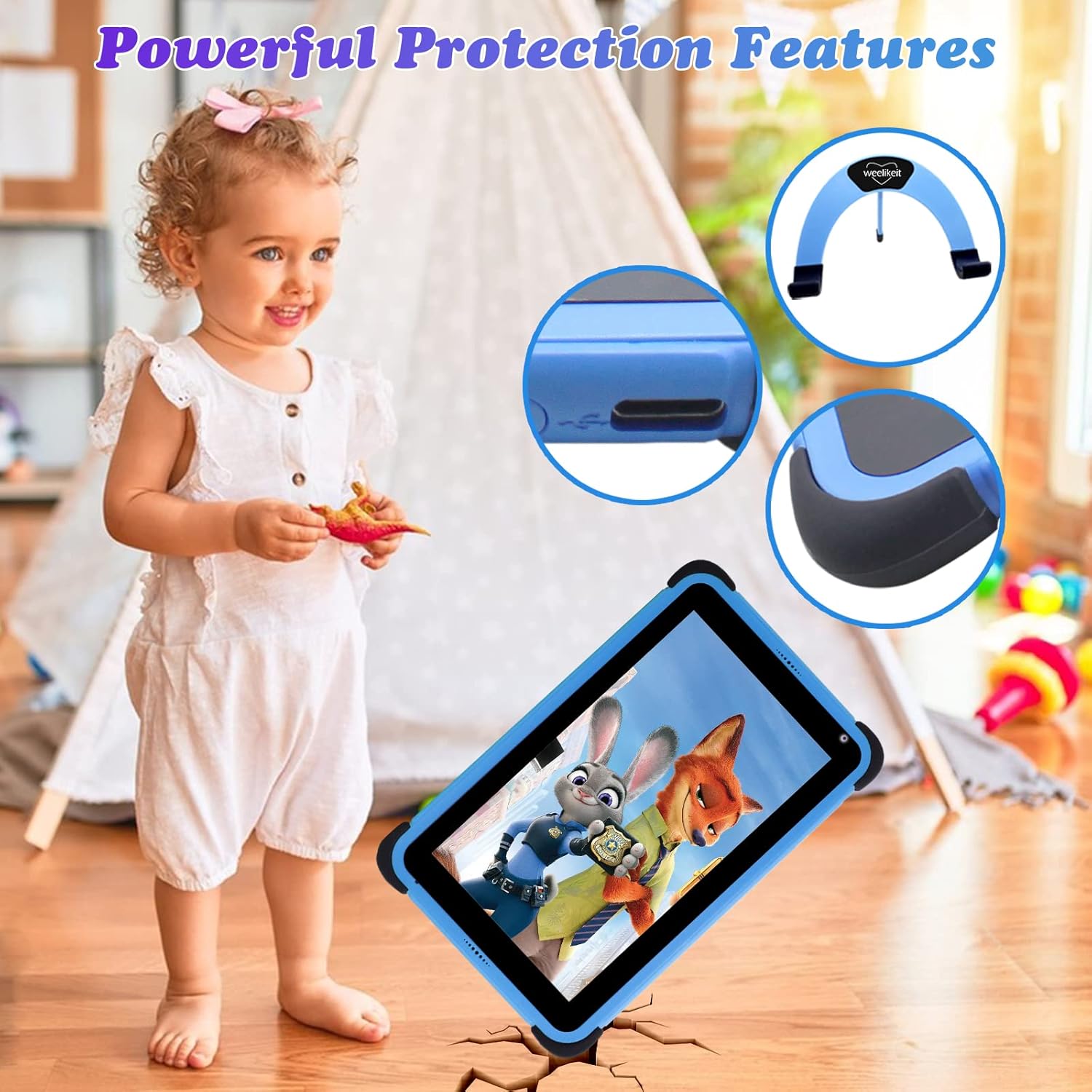 weelikeit Tablet para niños, tableta Android de 7 pulgadas para niños y ...