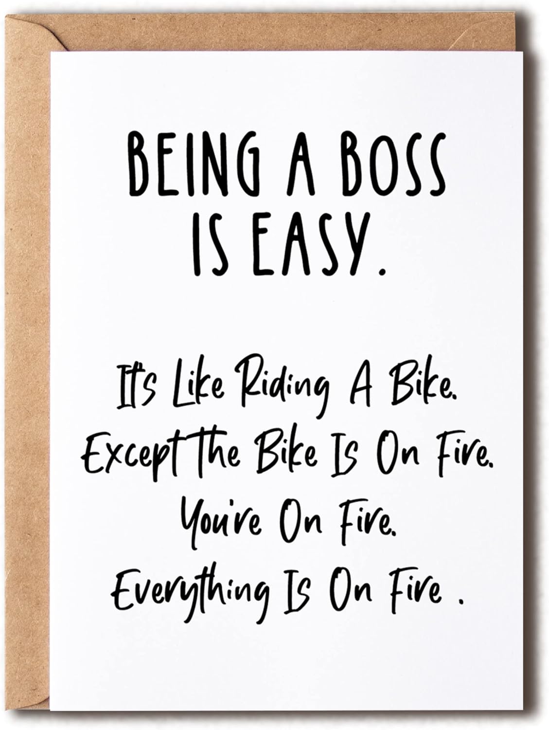 Amazon.com : Being Boss Is Easy Like Riding Bike Funny Boss Gifts Ideas ...