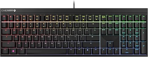 CHERRY MX 2.0S Wired Gaming Keyboard with RGB Illumination, European ...