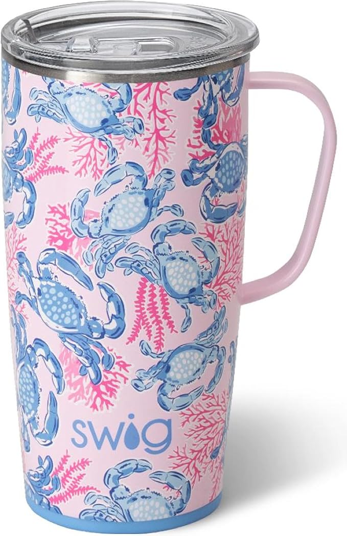 Amazon.com | Swig Life 22oz Travel Mug, Insulated Tumbler with Handle ...
