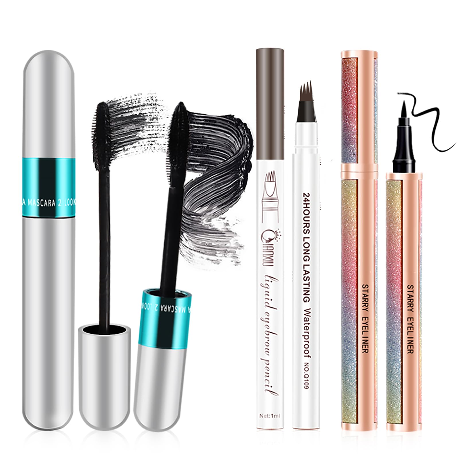 Amazon.com : 4D Silk Fiber Mascara set, 2 in 1 For VIBELY Mascara ...