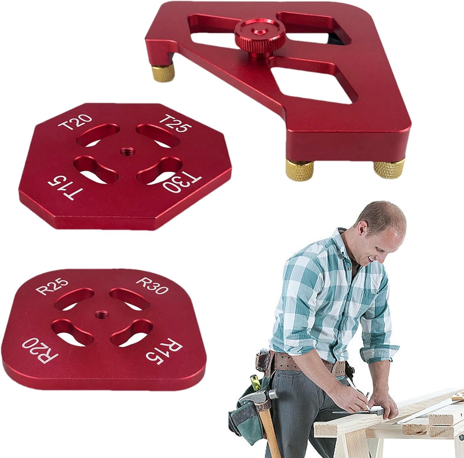 Gkumgwo Modèles de rayon de coin rond pour le travail du bois,modèle de ...