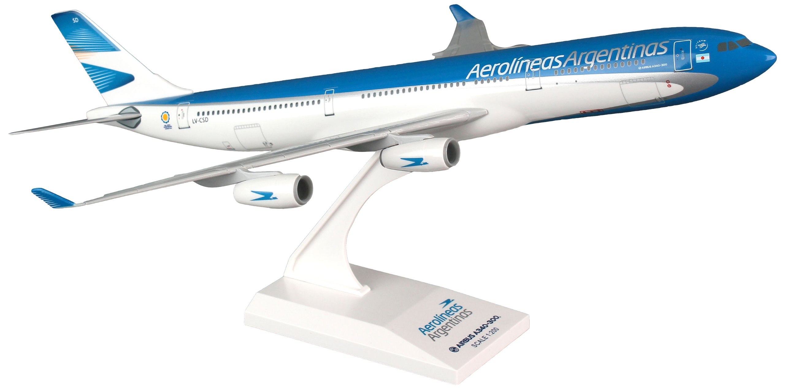 Buy Daron Skymarks Aerolineas A340-300 New Livery Model Kit (1/200 ...