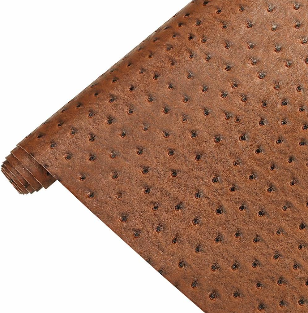Amazon.com: Ostrich Faux Leather Vinyl Roll 12 x 53 inches Solid ...