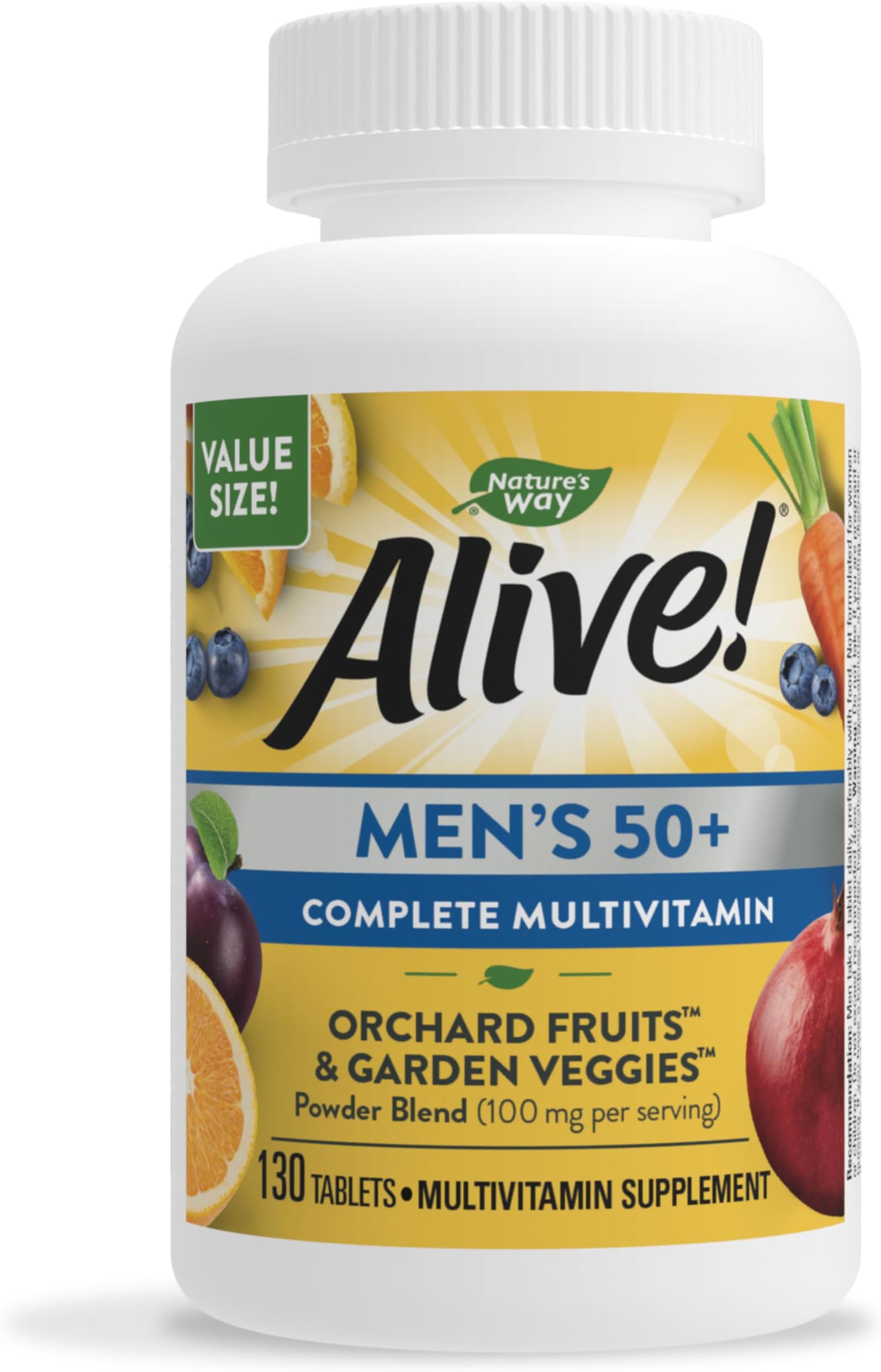 Amazon.com: Nature's Way Alive! Men's Complete Daily Multivitamin ...