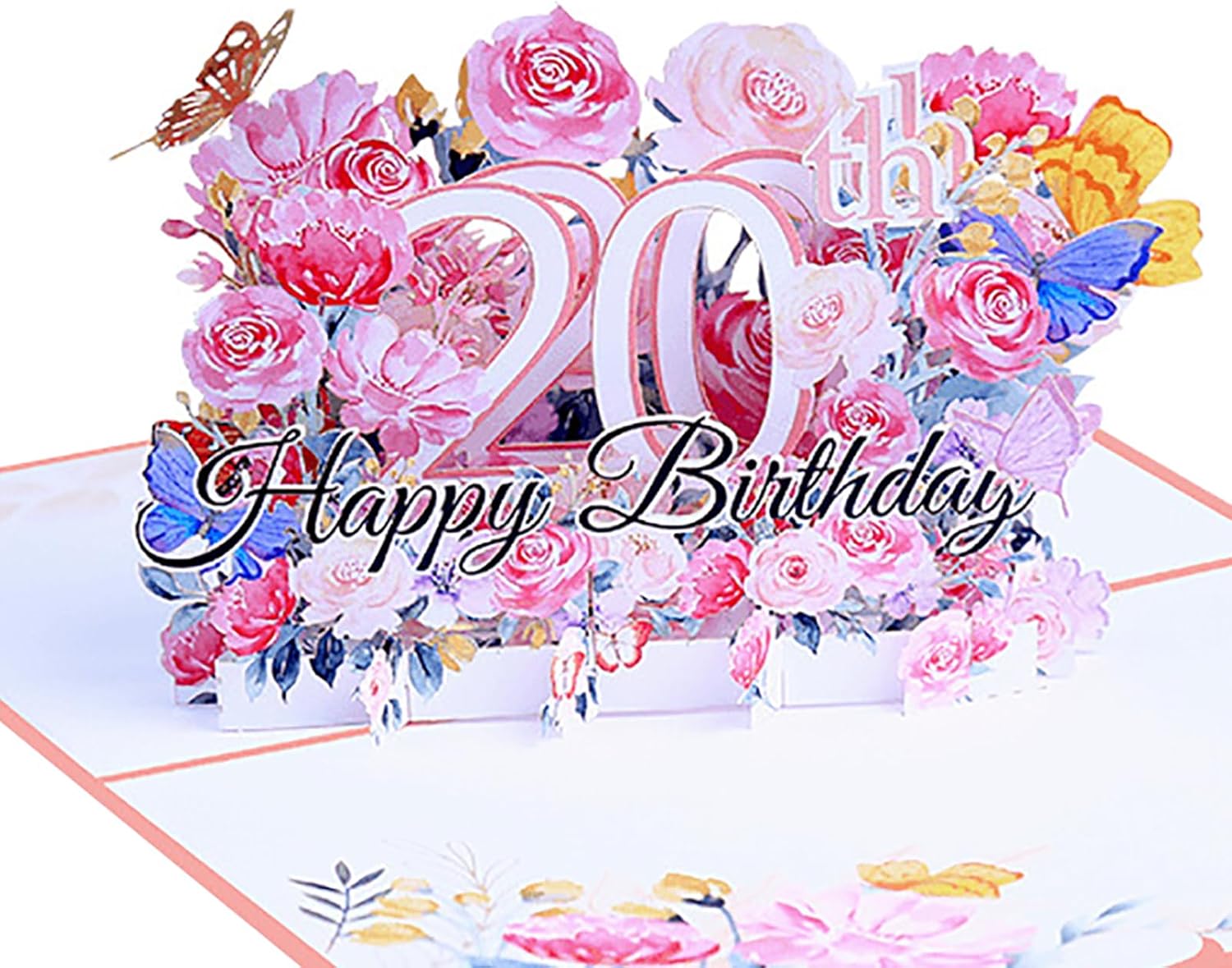 20th Birthday Card for Women, Happy 20th Birthday Card, Pop Up Cards ...