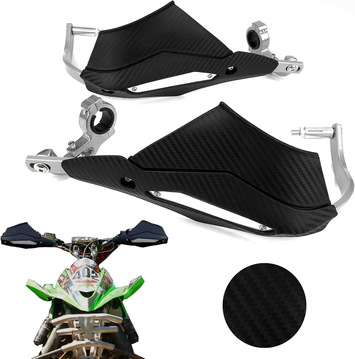 Amazon.com: Handguards, Dirt Bike Handguards, ATV Handguards with ...