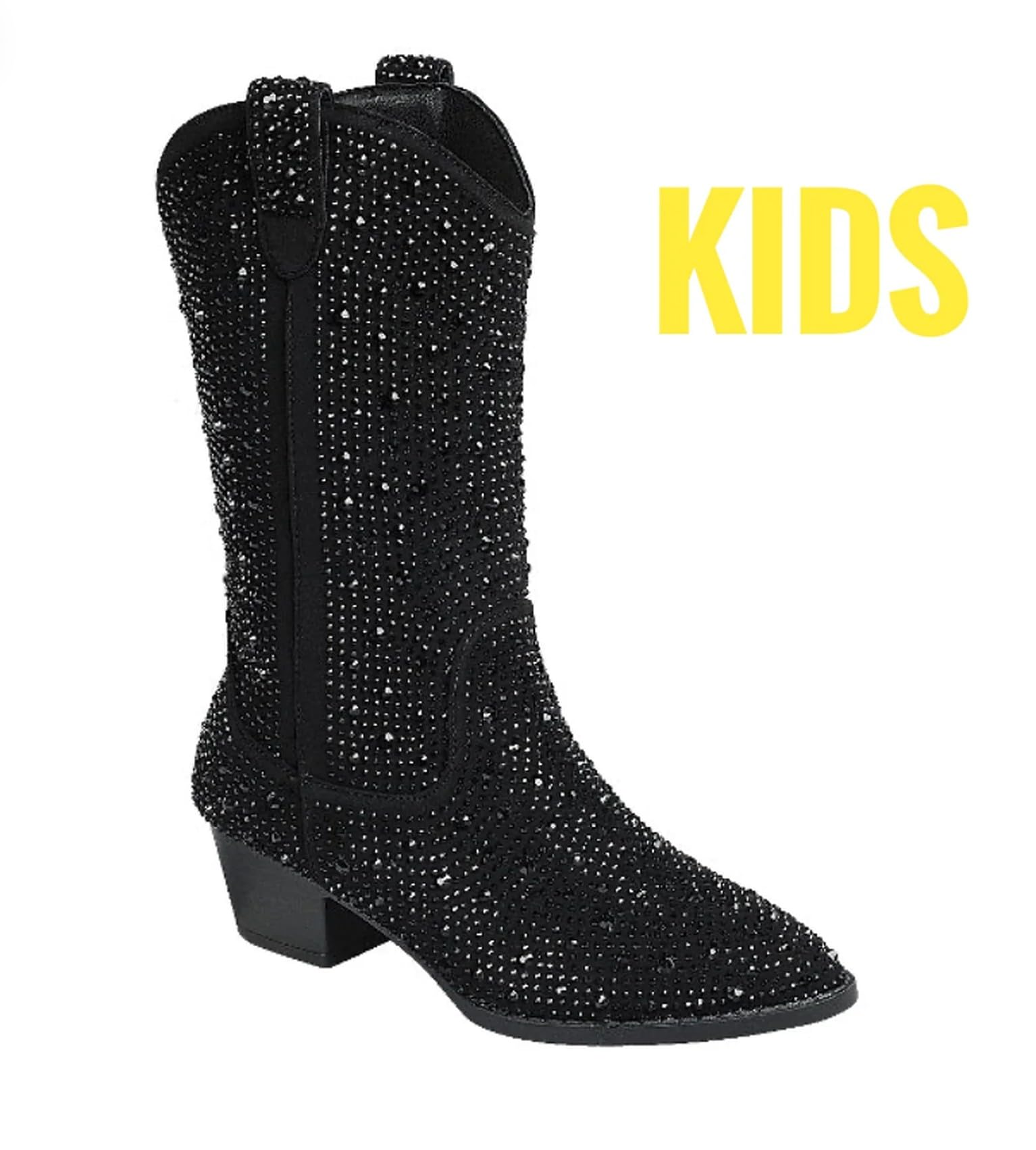 Snapklik.com : Girls/Kids Rhinestone Western Cowgirl Cowboy Pointed Toe ...