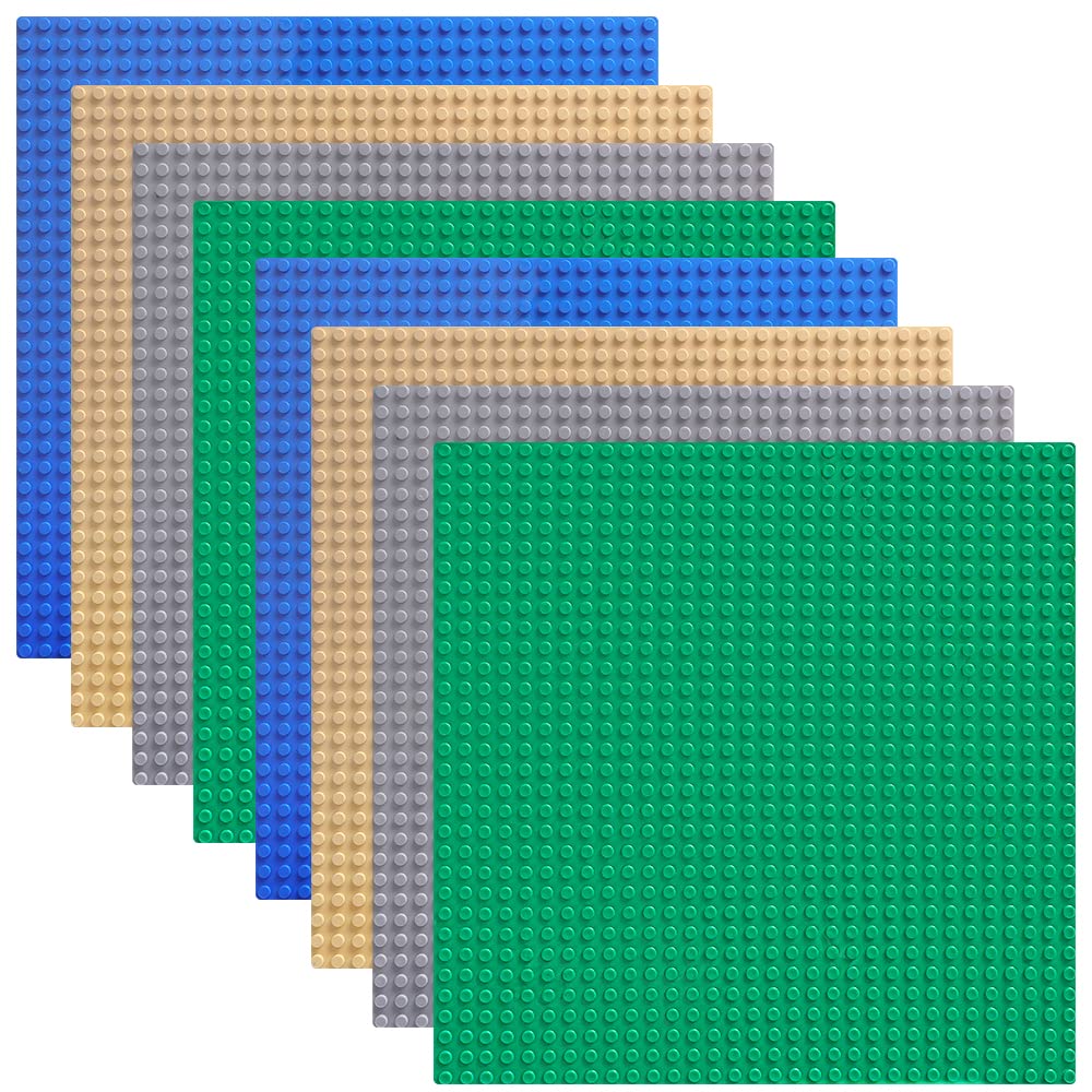 8 Piezas Building Brick Base Plates-25 X25cm, Base para Classic ...