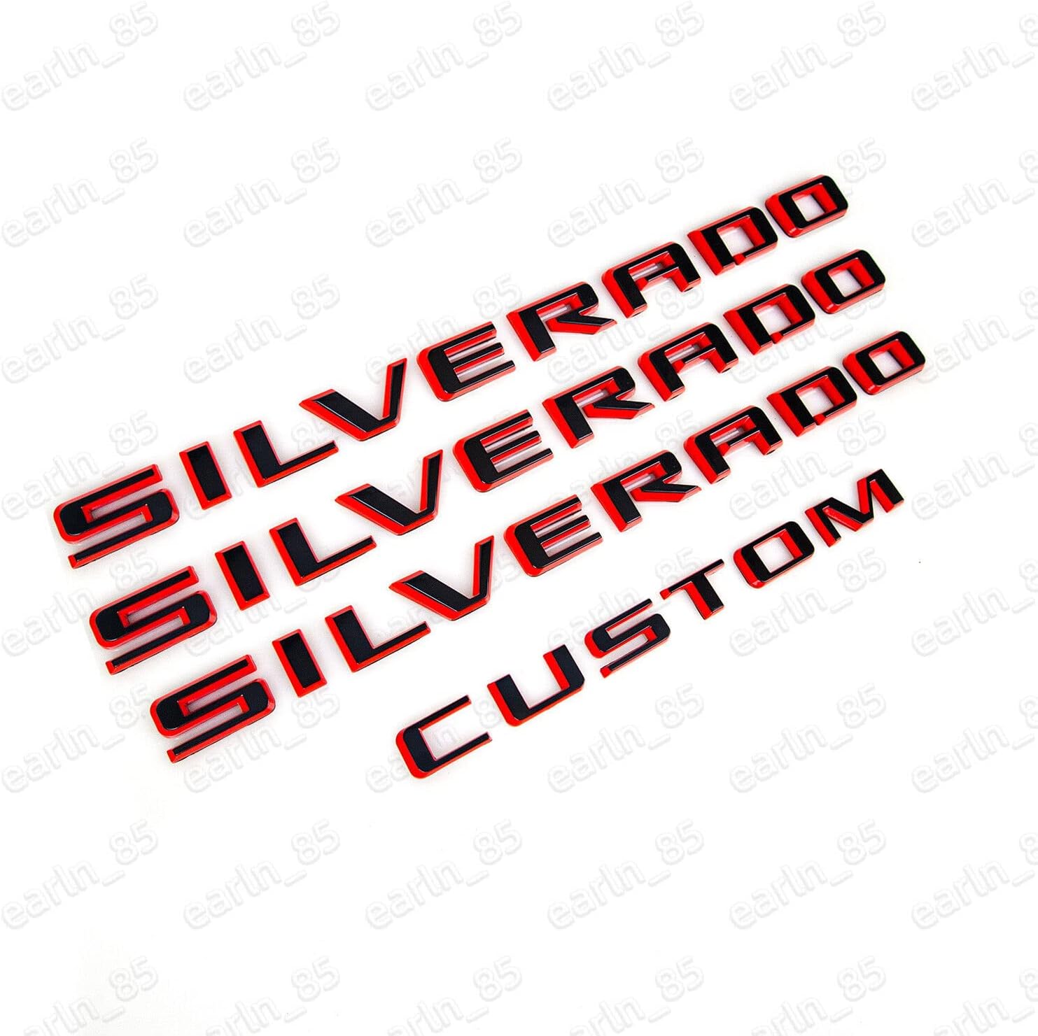 Amazon.com: 1Pc 2019-2023 Silverado 1500 Tailgate Custom Letter Logo ...