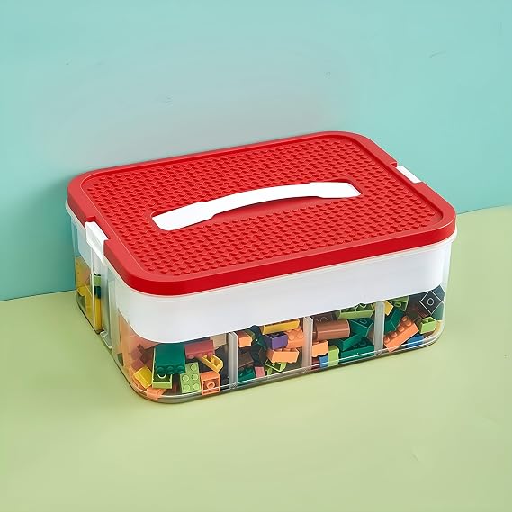 Amazon.com: Toys Organizer Storage Case for Lego Box Kids Toy Stackable ...