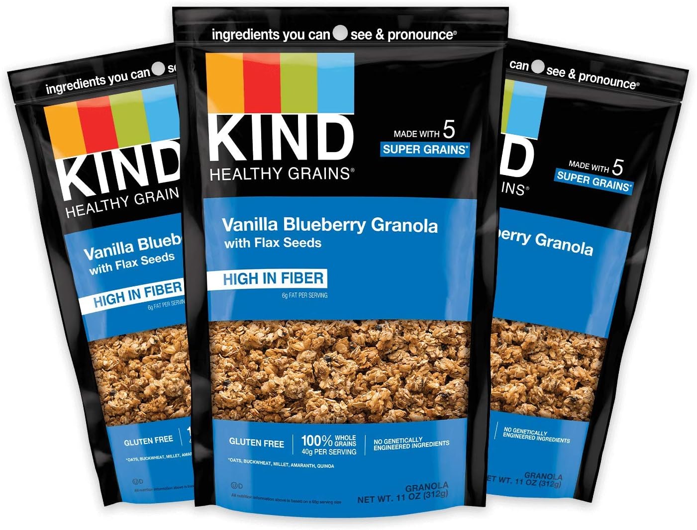 Amazon.com: KIND HEALTHY GRAINS Granola, Healthy Snack, Vanilla ...