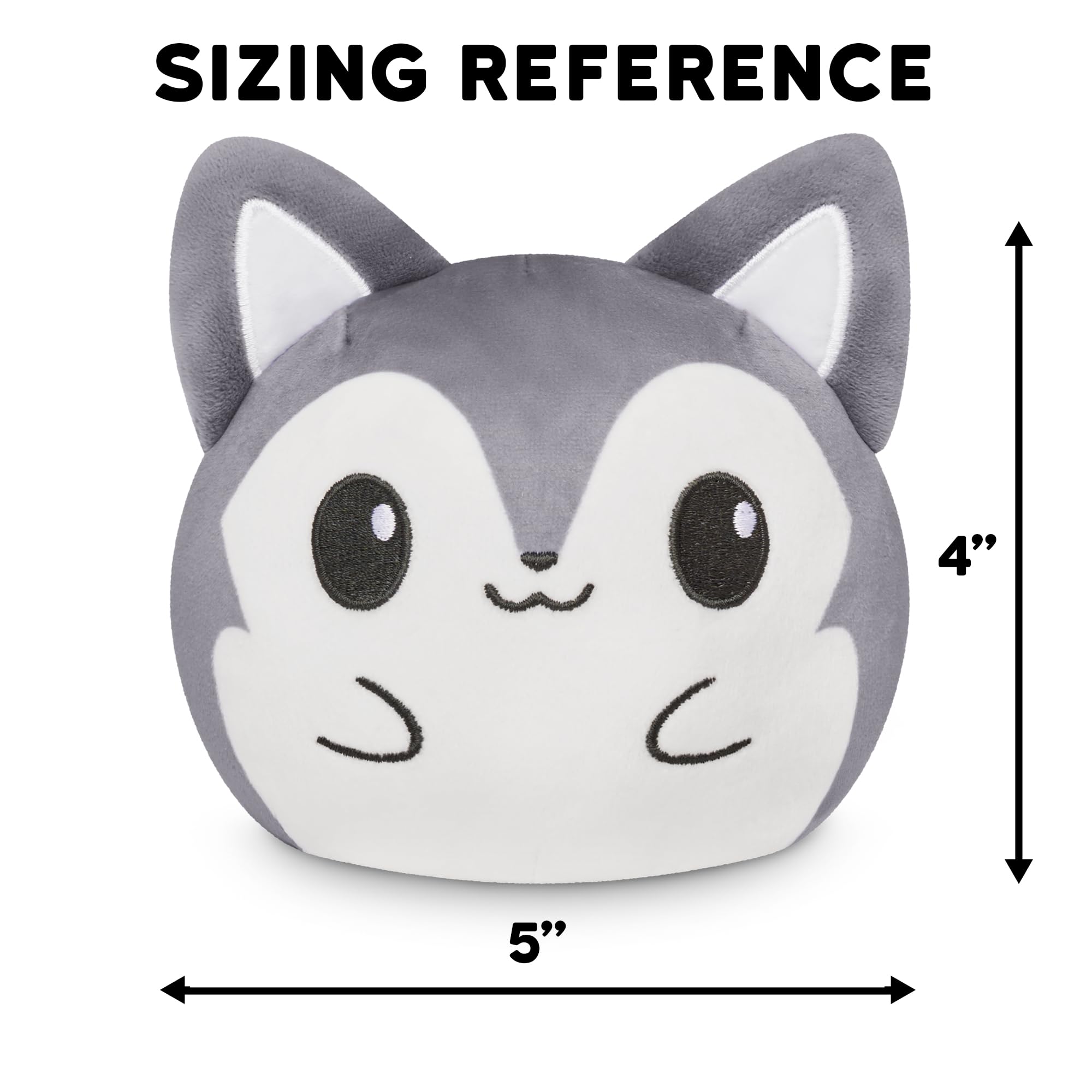 Snapklik.com : TeeTurtle 4" Reversible Wolf Plushie