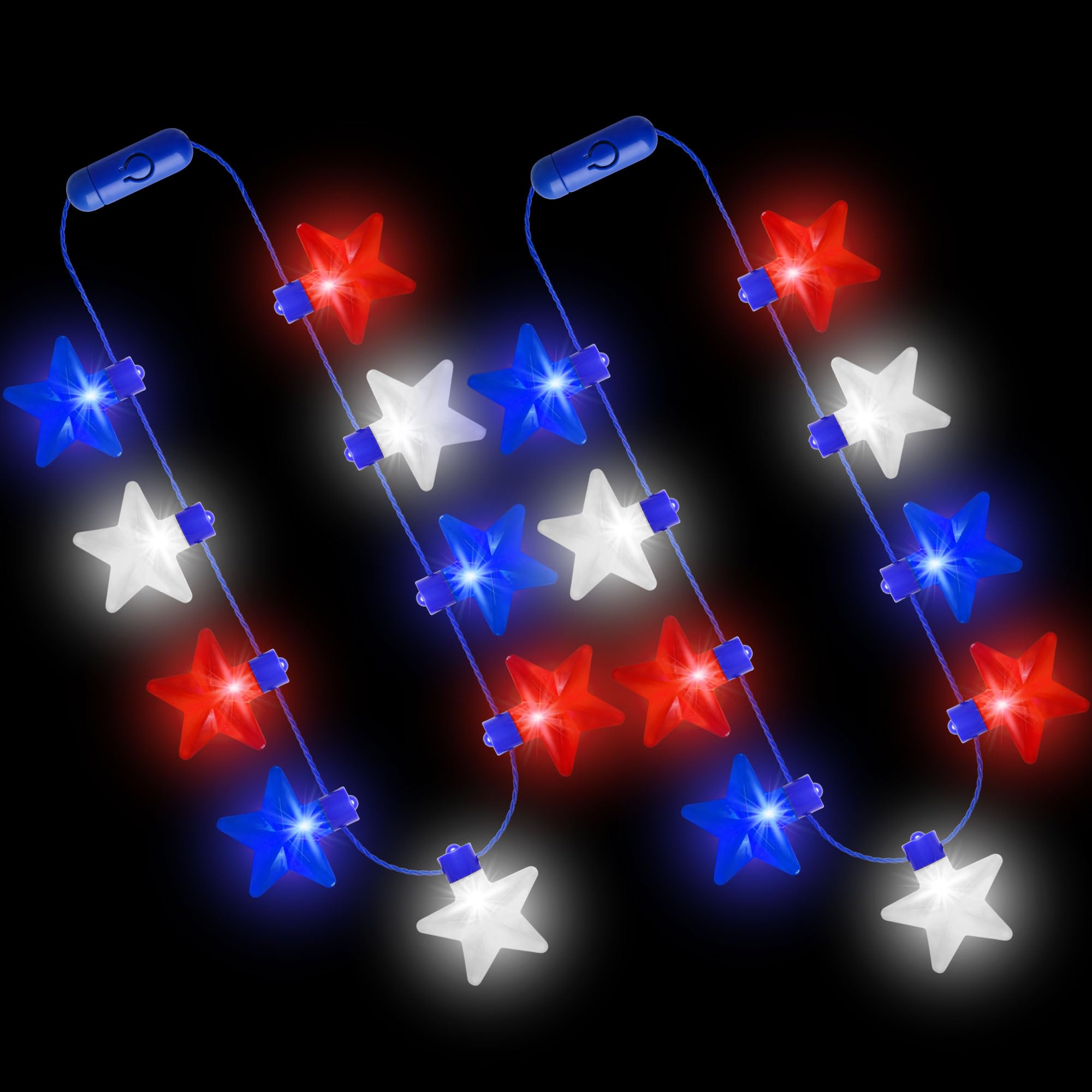 Snapklik.com : 4th Of July Accessories, 2Pcs Independence Day LED ...