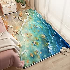 Amazon.com: CCoutueChen Living Room Ocean Beach Area Rug 6X9 Tropical ...