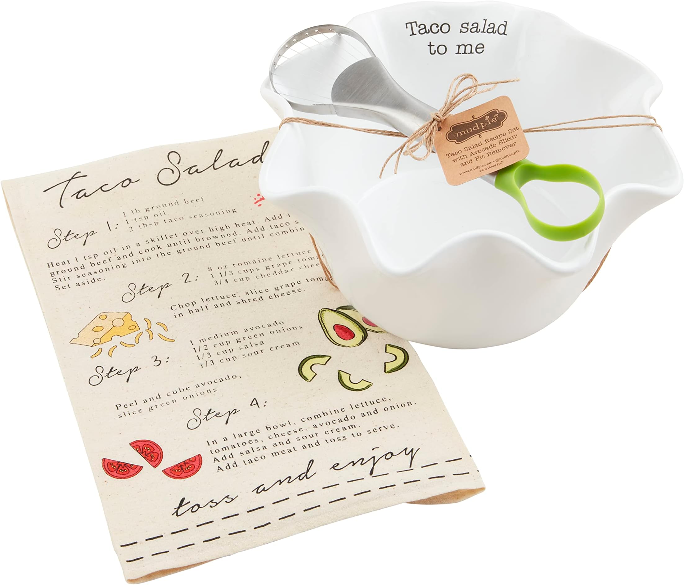 Amazon.com | Mud Pie Circa Lets Dip Set, White 2" x 6": Chip & Dip Sets