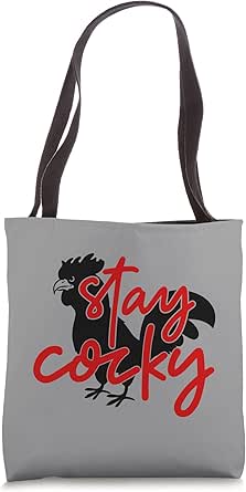 Amazon.com: Stay Cocky Funny Design in Jacksonville State! Tote Bag ...