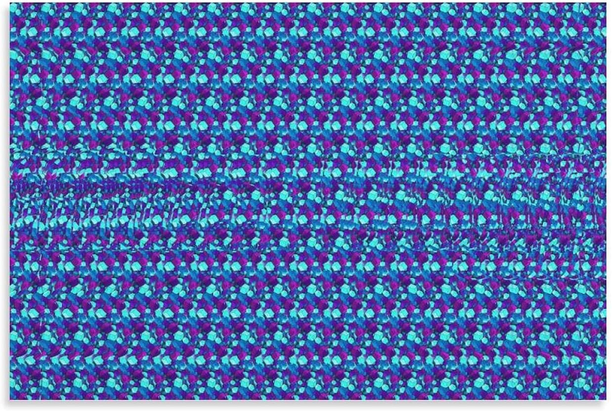 Amazon.com: Stereogram, Optical Illusion, Wall Art, Home Decor Canvas ...
