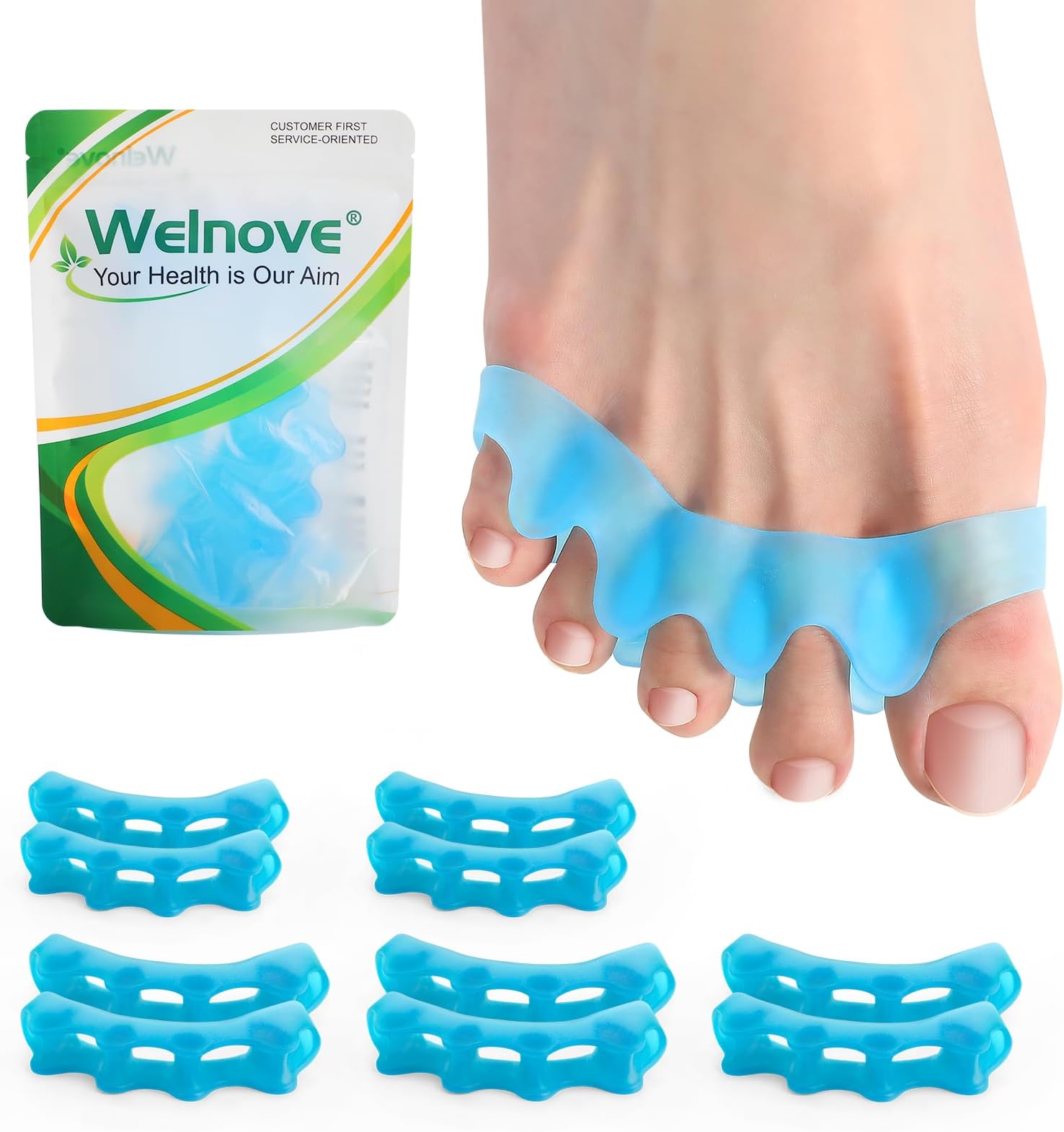 Amazon.com : Welnove Toe Separators for Women, Toe Spacers, Toe ...