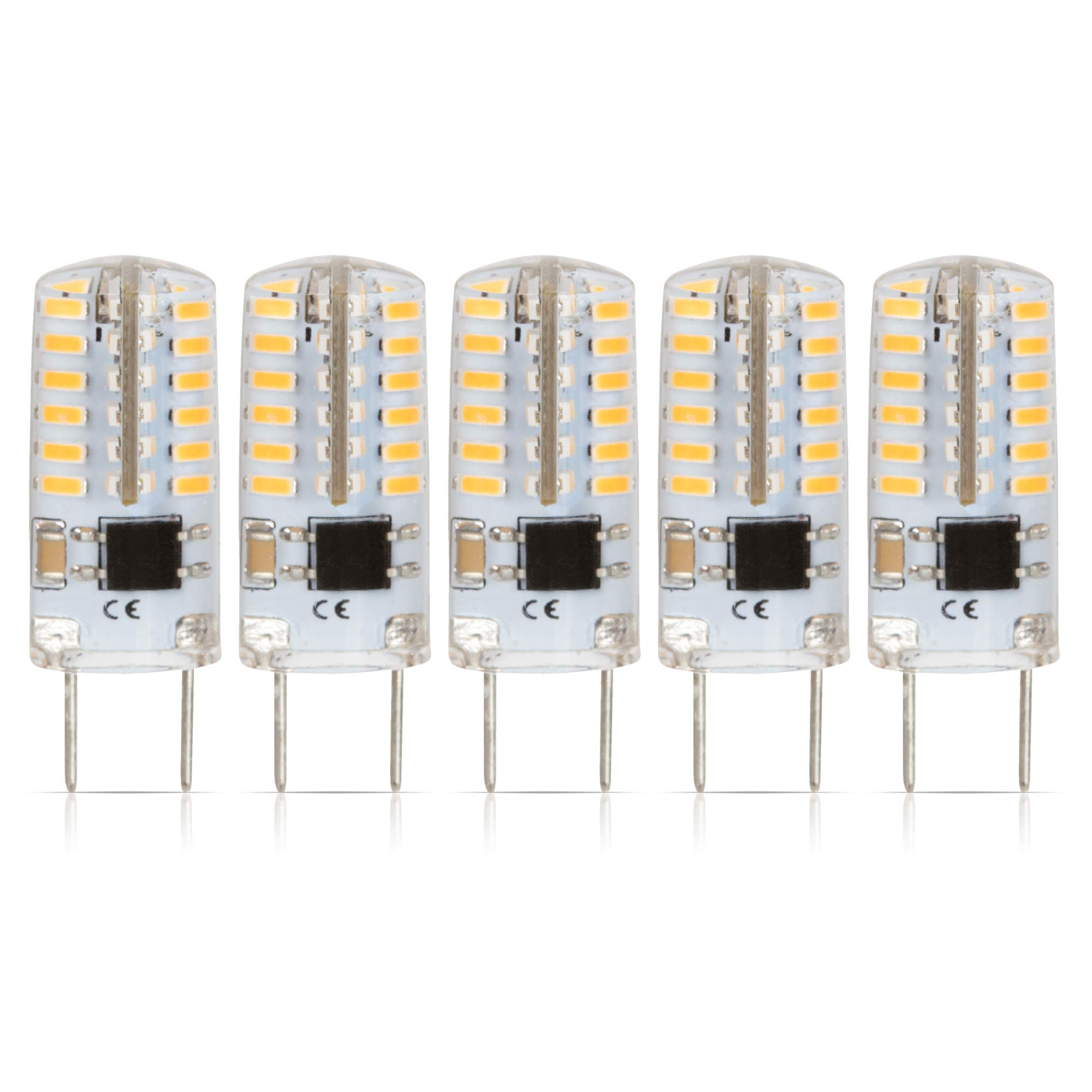 Simba Lighting G8 LED Dimmable Light Bulb (5 Pack) 1.5W T4 37mm 20W ...
