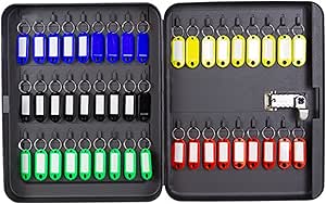 Amazon.co.jp: Coded Key Storage Lock Box Steel Key Cabinet Key ...