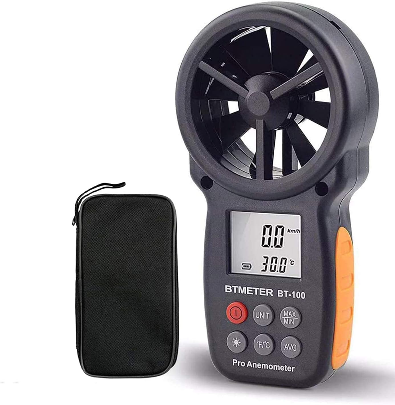 BTMETER BT-100 Handheld Anemometer Digital Wind Speed Meter Gauge for ...