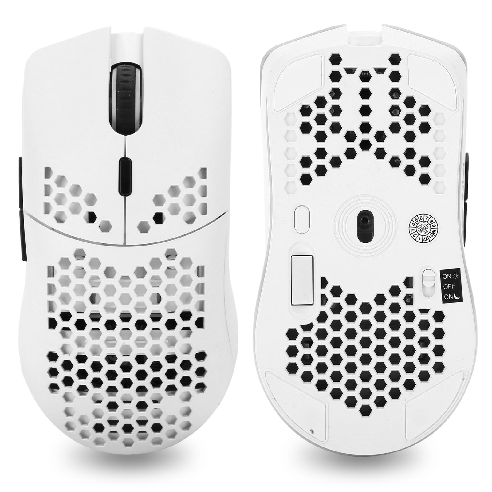 Zunate Wireless Gaming Mouse, 2.4GHz Wireless Hollow Computer Games ...