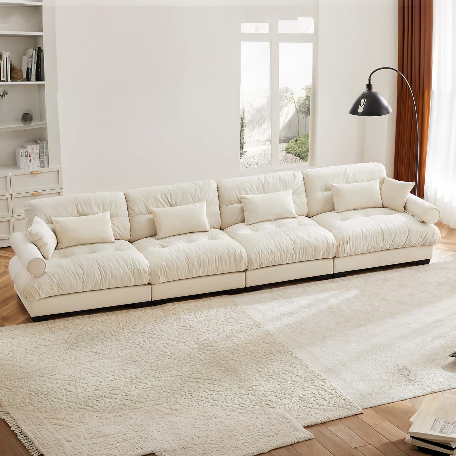 Amazon.com: 166" Oversized Couch, 4 Seater Modular Sectional Sofa ...