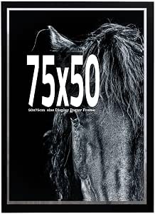 New Black Solid Color Frame Wall Hanging 75x50 cm Frame 50x75cm Size ...