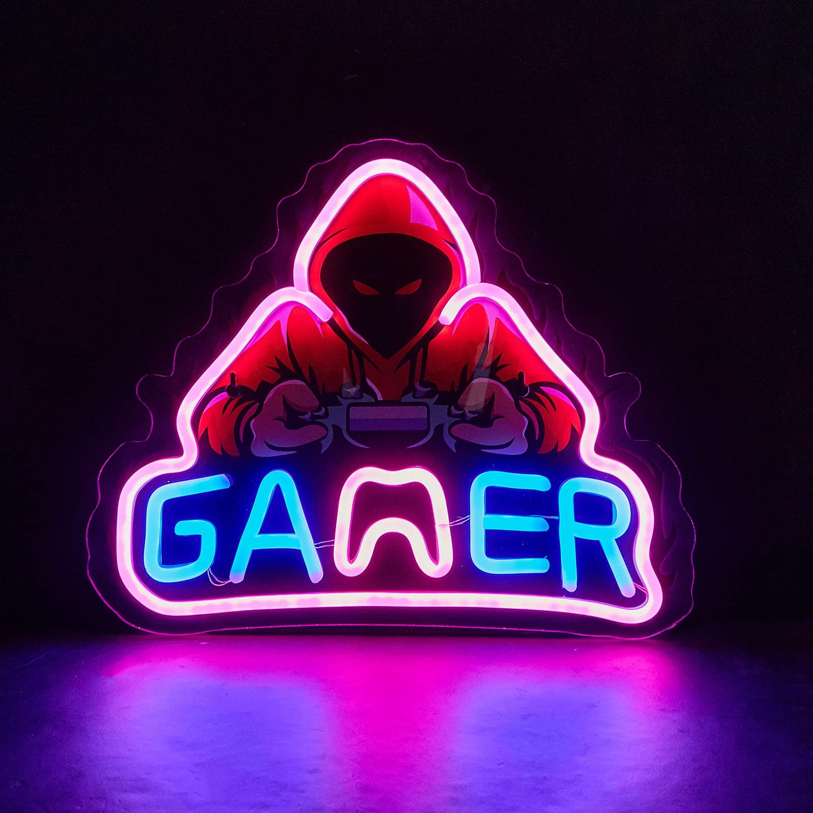 Amazon.com : CULOIS Gamer Neon Sign, Gamepad Shaped LED Neon Sign for ...