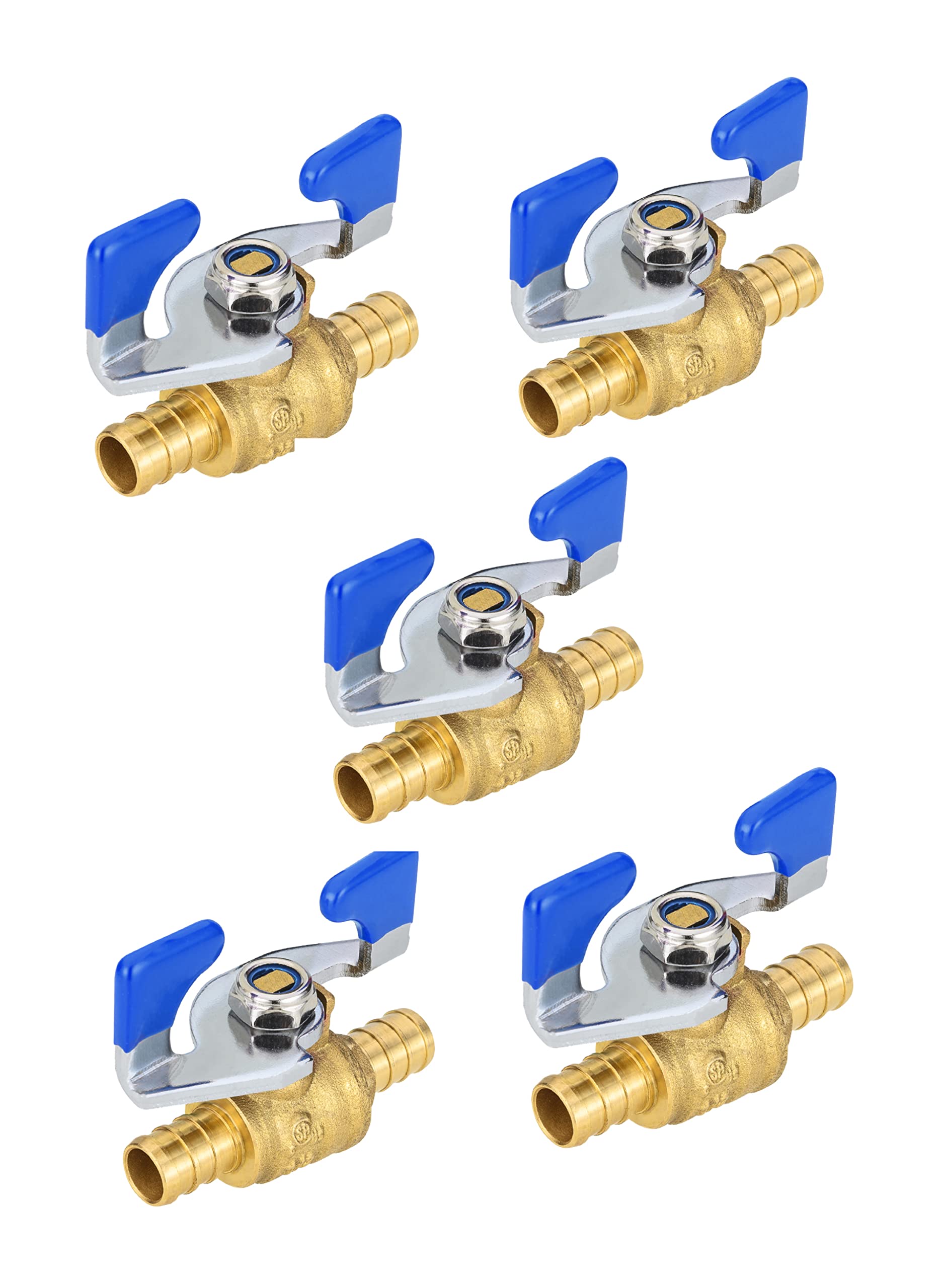 Snapklik.com : (Pack Of 5) EFIELD 3/4 Inch Barb Crimp Pex Full Port ...