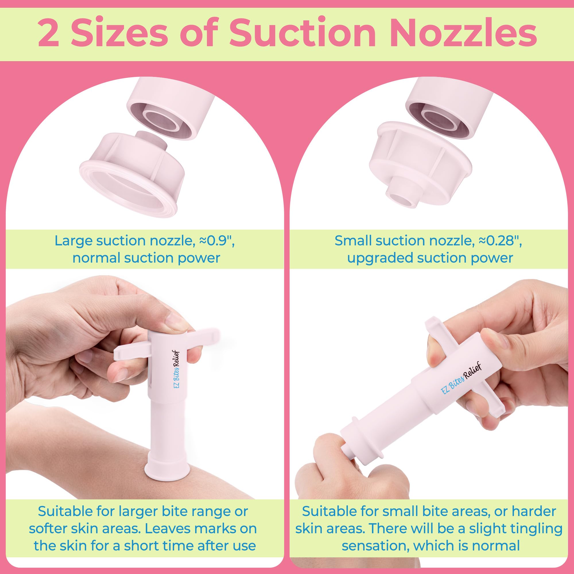 Snapklik.com : Bug Bite Suction Tool, 2 Pack Venom Extractor Sucker ...